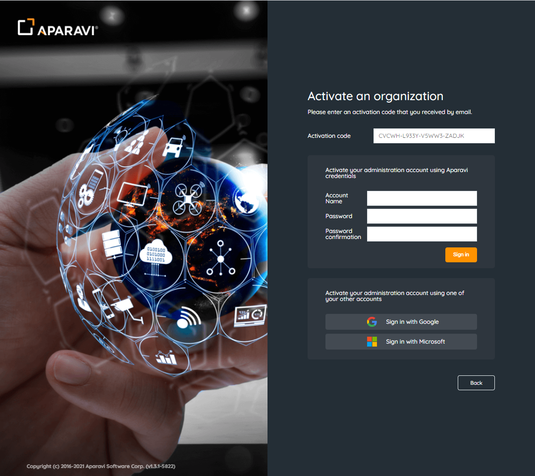 Logging In – Aparavi Support