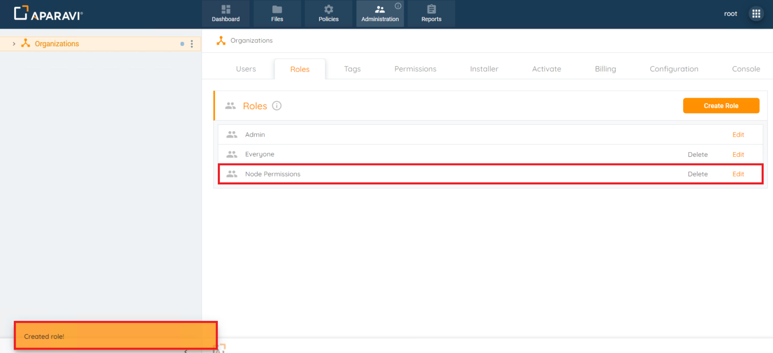 Administration Roles – Aparavi Support