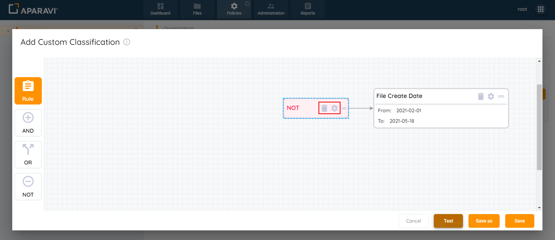 Custom classifications – Aparavi Support
