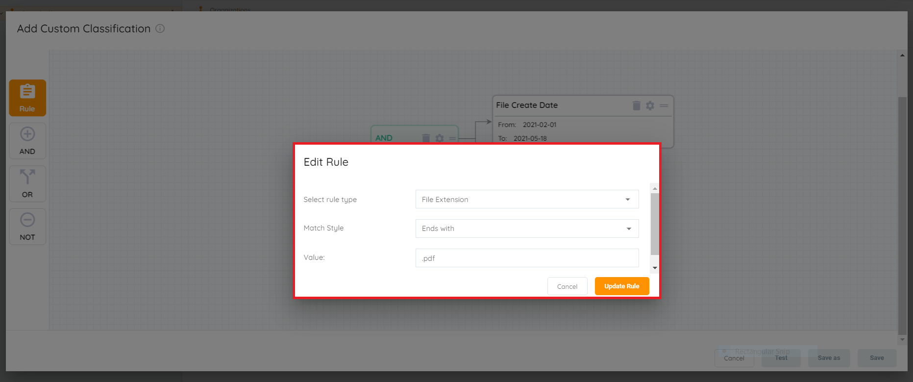 Custom classifications – Aparavi Support