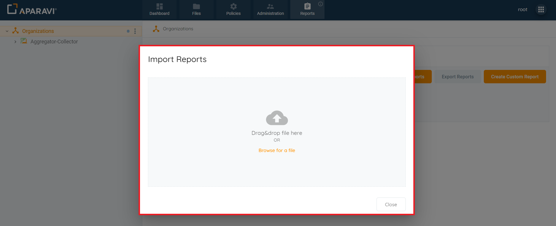 Importing Custom Reports – Aparavi Support