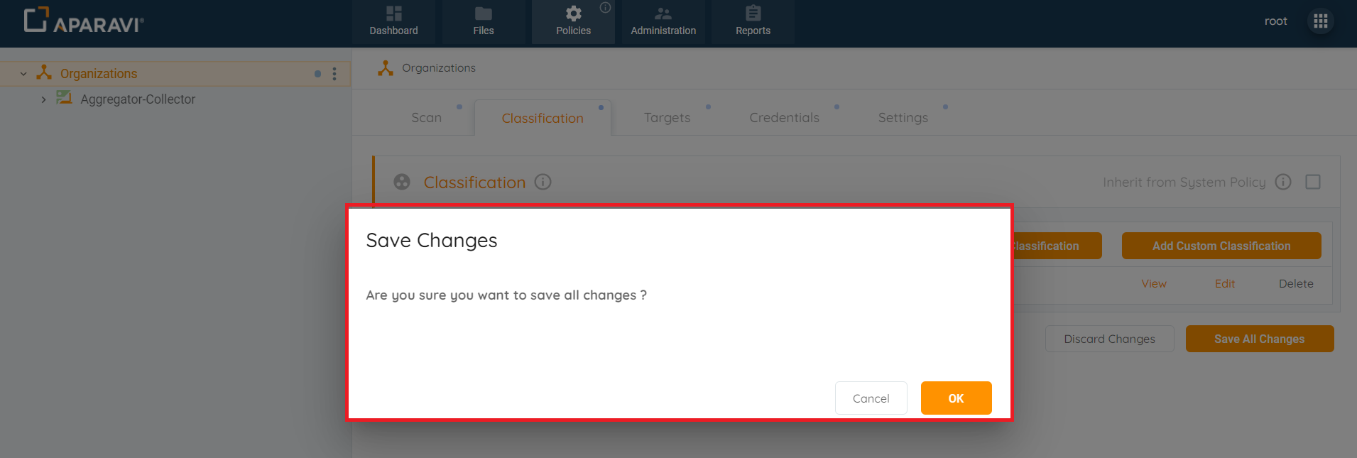 Custom classifications – Aparavi Support