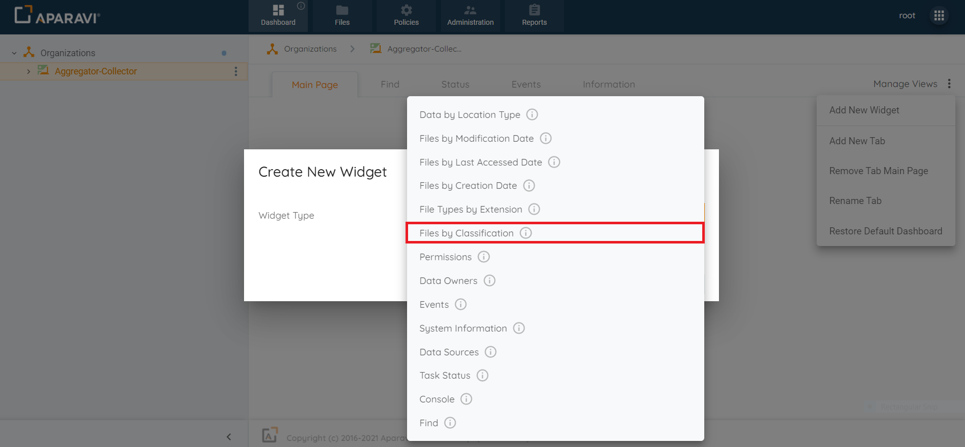 Custom classifications – Aparavi Support