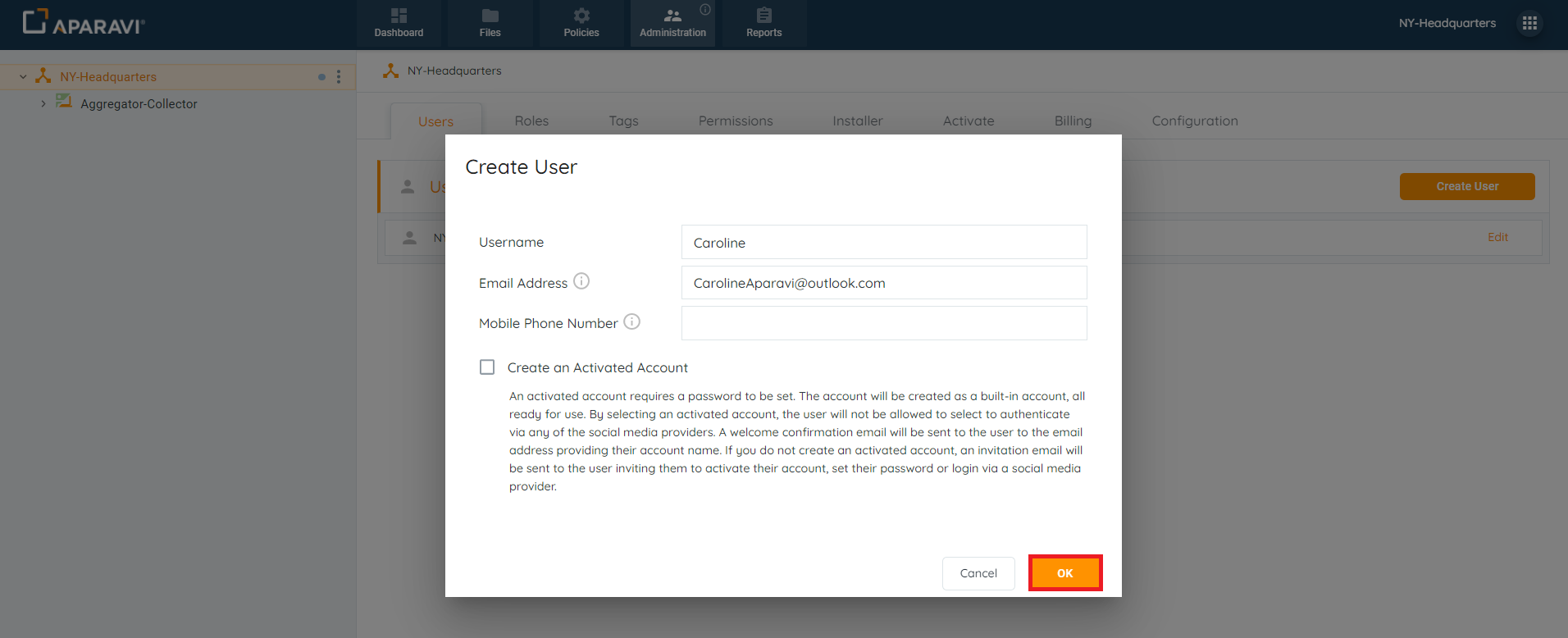 Microsoft SSO Login – Aparavi Support