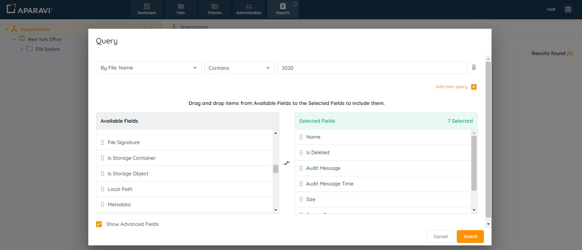 Manually Delete Files – Aparavi Support