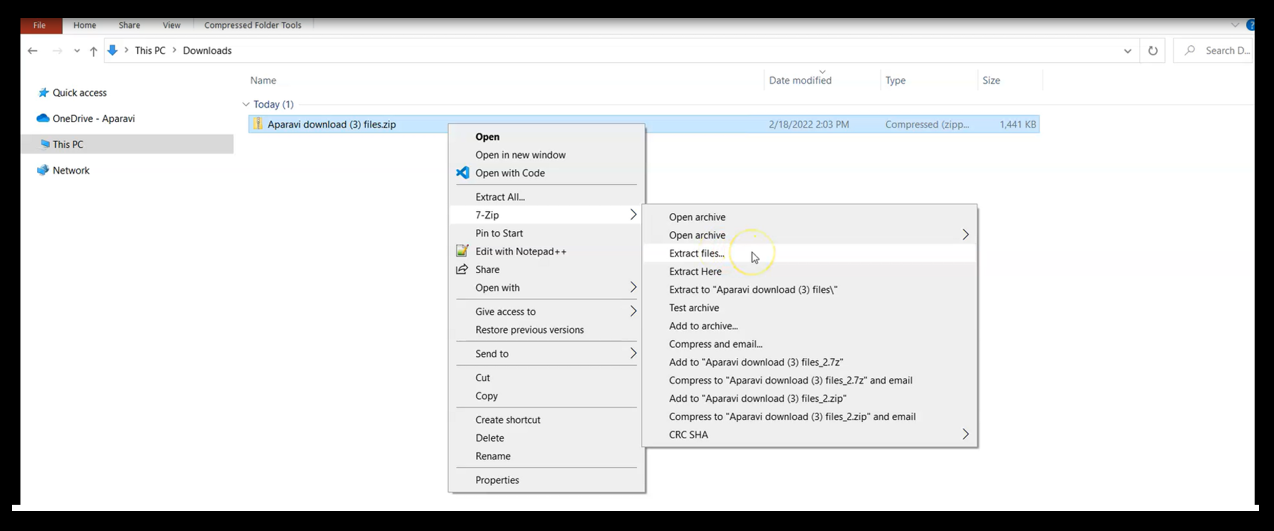 Manually Download Files by Select – Aparavi Support