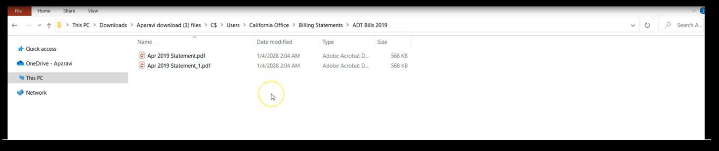 Manually Download Files by Select – Aparavi Support