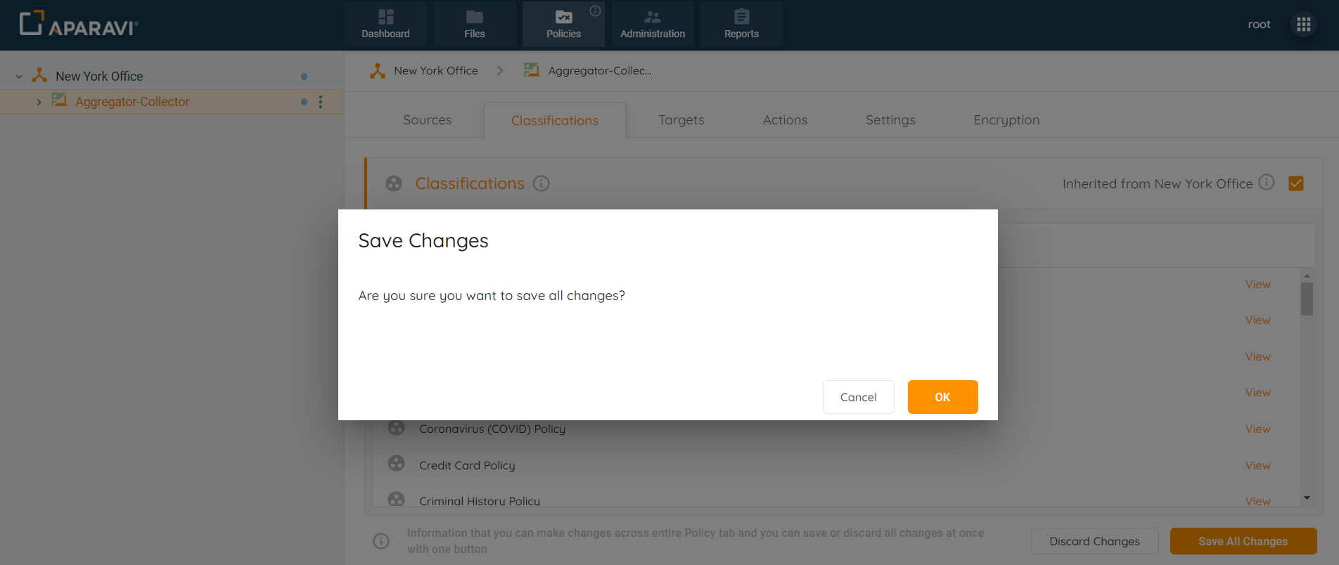Custom Classifications – Aparavi Support