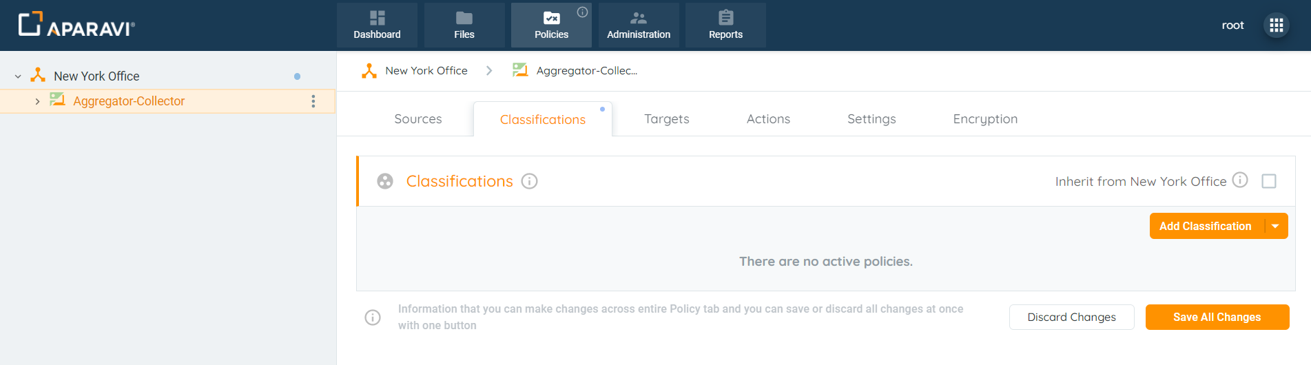 Predefined Classifications – Aparavi Support