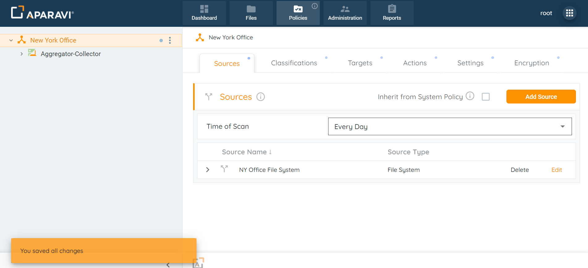 File System as a Source – Aparavi Support