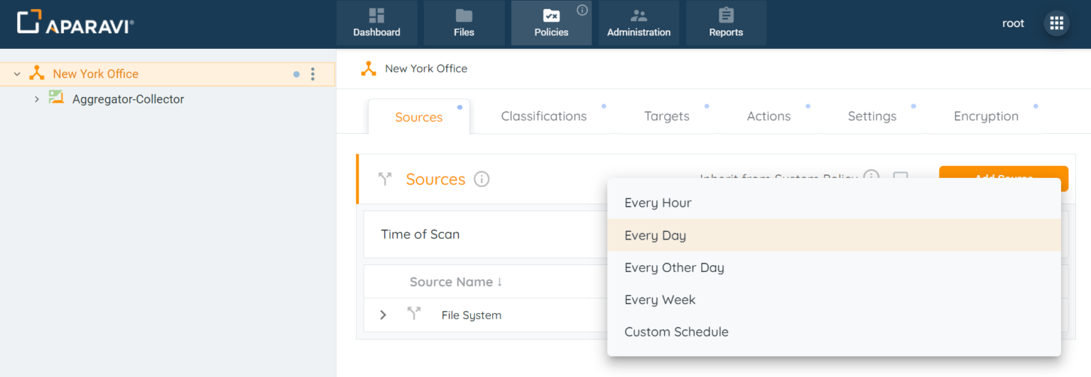 File System as a Source – Aparavi Support