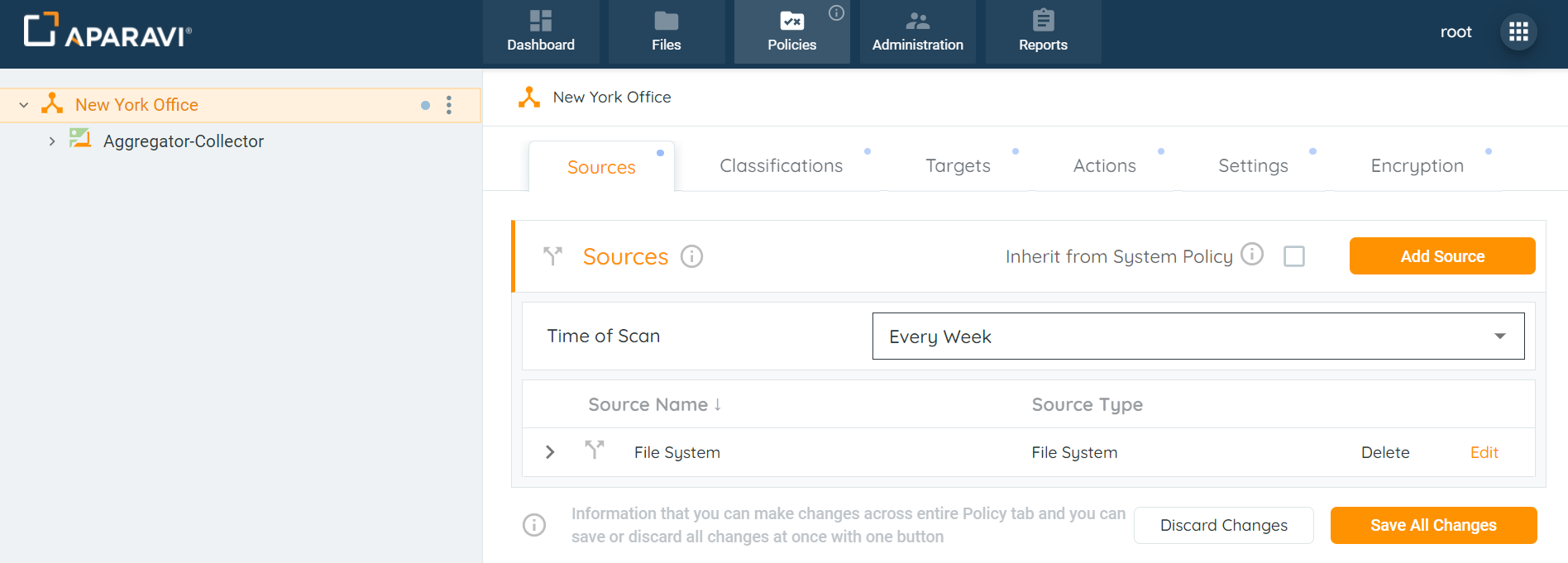 File System as a Source – Aparavi Support