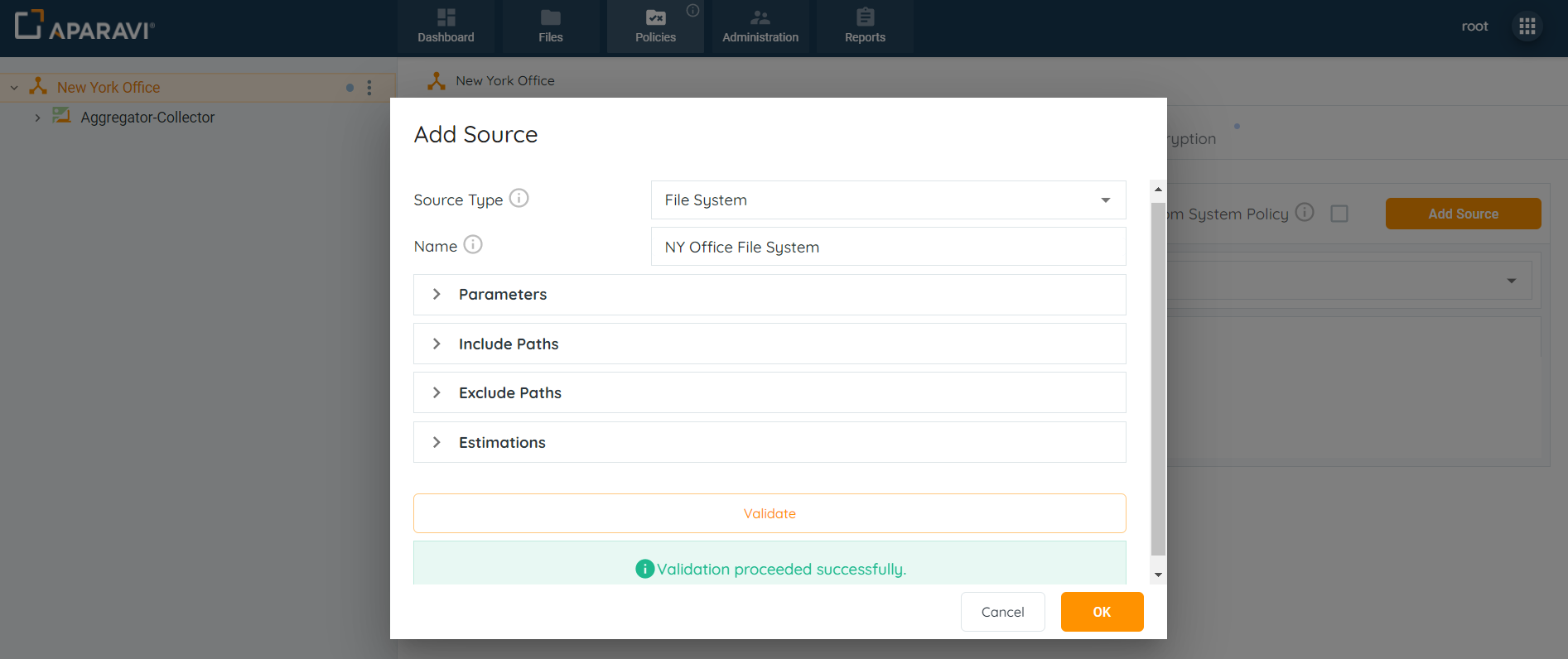 File System as a Source – Aparavi Support